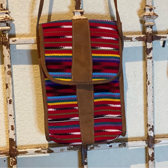 Handmade | Bags | Multicolor Crossbody Serape Bag From Guatemala | Poshmark